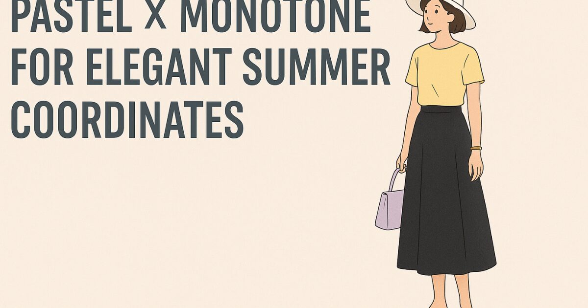 Summer Fashion Guide: Pastel × Monotone Coordinates for a Grown-Up Style